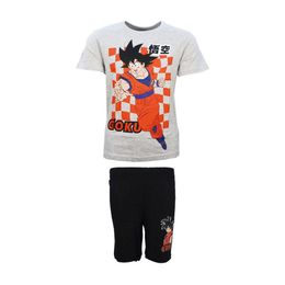 Dragon Ball Schlafanzug Anime Dragon Ball Goku Jungen Pyjama Shirt Shorts Gr. 134 bis 164