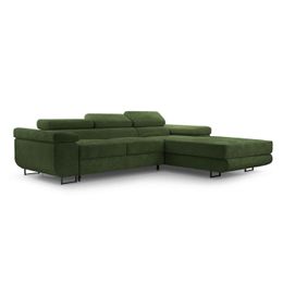 Furnix Ecksofa NILLONA L-Sofa Polsterecke mit Schlaffunktion Bettkasten