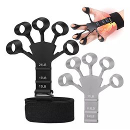 Puiaosso Handmuskeltrainer Handtrainer Finger Extensor Exerciser Fingertrainer mit Armband 2-St. (Fingertrainer Silikon