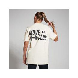 MP FIBO Oversized Move Club T-Shirt – Vintage-Weiß - XXS-XS