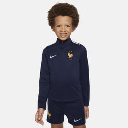 FFF Academy Pro Nike Dri-FIT-Fußball-Drill-Oberteil für jüngere Kinder - Blau