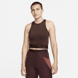 Nike Pro Dri-FIT Crop Top für Damen - Braun