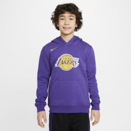 Los Angeles Lakers Club Nike NBA-Fleece-Hoodie für ältere Kinder - Lila