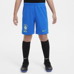 Brasilien 2024 Stadium Home Nike Dri-FIT-Replica-Fußballshorts für ältere Kinder - Blau