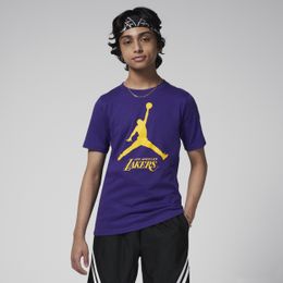 Los Angeles Lakers Essential Jordan NBA-T-Shirt für ältere Kinder (Jungen) - Lila