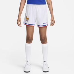 FFF 2024 Stadium Home Nike Dri-FIT-Replica-Fußballshorts für Damen - Weiß