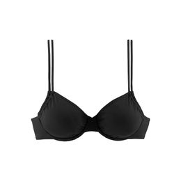 Lascana Bikini Top female Black size 36
