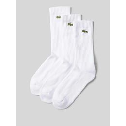 Lacoste Socken mit Logo-Stitching im 3er-Pack
