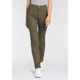 Levi's Slim-fit-Jeans LEVI'S "312 Shaping Slim" Gr. 30, Länge 34, grün (olive ght) Damen Jeans Röhrenjeans