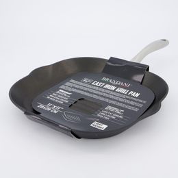 TK Maxx Schwarze Grillpfanne aus Gusseisen 28x28cm