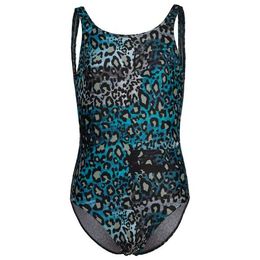 arena - Girl's arena Water Print Swimsuit One Piece - Badeanzug Gr 116 blau