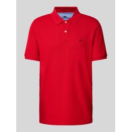 Fynch-Hatton Poloshirt mit Logo-Stitching