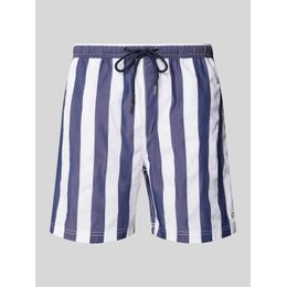 Bruun & Stengade Regular Fit Badehose mit Label-Detail Modell 'BAHIA'