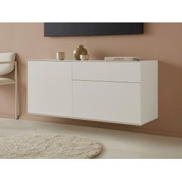 LeGer Home by Lena Gercke Lowboard Essentials, Breite: 127 cm, MDF lackiert, Push-to-open-Funktion, weiß