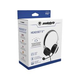 Snakebyte PS5 Headset 5™, Over-ear Gaming Schwarz/Weiß