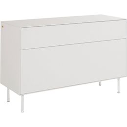 LeGer Home by Lena Gercke Lowboard Essentials, Breite: 112 cm, MDF lackiert, Push-to-open-Funktion, weiß