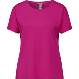 Street One T-Shirt, Rundhals, für Damen, pink, 38
