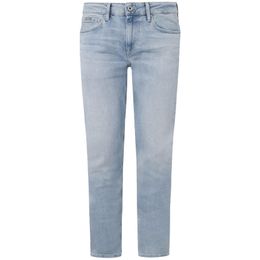 Slim-fit-Jeans Pepe Jeans "SLIM JEANS" Gr. 32, Länge 32, blau (light used) Herren Jeans Slim Fit