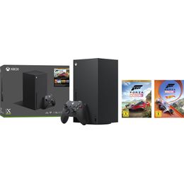 Xbox Spielekonsole "Series X – Forza Horizon 5 Premium Edition Bundle" Spielekonsolen schwarz Xbox