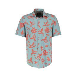 Lerros Button Up Shirt male size XXL Blue / Orange