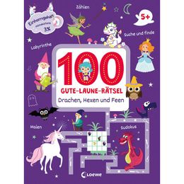 Loewe 100 Gute-Laune-Rätsel - Drachen, Hexen und Feen, Kartoniert (TB)
