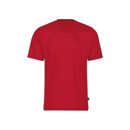 TRIGEMA T-Shirt TRIGEMA T-Shirt aus 100% Baumwolle (1-tlg), rot