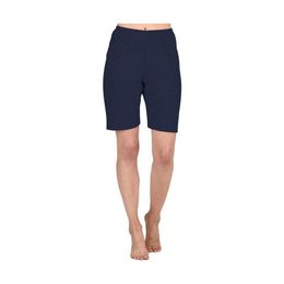 TRIGEMA Bermudas TRIGEMA Bermuda aus 100% Baumwolle (1-tlg), blau