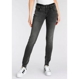 Herrlicher Slim-fit-Jeans TOUCH mit verzierten Gesäßtaschen, blau