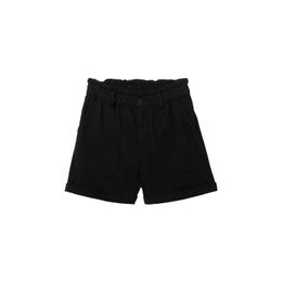 Tom Tailor Denim Damen Relaxed Jeans Shorts, schwarz, Uni, Gr. XXL