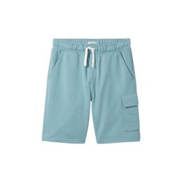 Tom Tailor Jungen Cargo Sweat Shorts, grün, Uni, Gr. 134