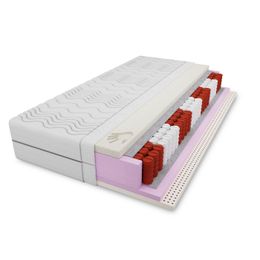 Taschenfederkernmatratze Taschenfederkern-Matratze Visco-Schaum Latex für Allergiker geeignet