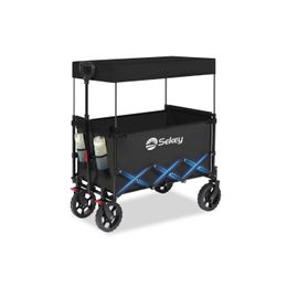 sekey Bollerwagen sekey XXL Bollerwagen Faltbar Handwagen mit Dach-S 4018 150L 150KG