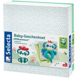 Selecta Spiel, TULIP'S GARDEN Babywelt Baby-Geschenkset Willkommen! 3-teilig 61080