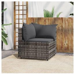 vidaXL Gartenlounge-Set, grau