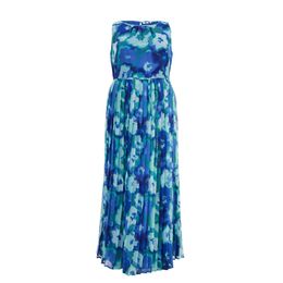 WE Fashion Kleid Damen Gr&ouml;&szlig;e 44 blaumeliert / gr&uuml;n Sommerkleid