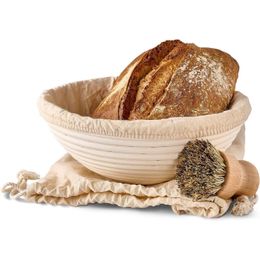 Praknu Gärkorb Für Brot Rund 25 cm 1kg