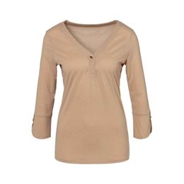 Lascana Shirt Damen Gr&ouml;&szlig;e XS/S beige