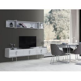 JVmoebel TV-Schrank Modern TV Lowboard für Wohnzimmer Stilvoll Weiße farbe Perfekte (1-St.
