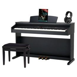 Classic Cantabile Digitalpiano DP-50 E-Piano Set mit 88 Tasten Hammermechanik (Spar-Set