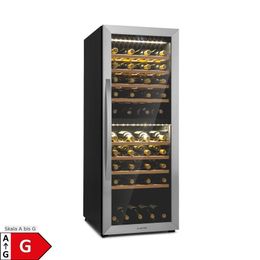 Klarstein Vinamour 77 Duo Weinkühlschrank 191 Liter 5 - 20 °C 2 Kühlzonen