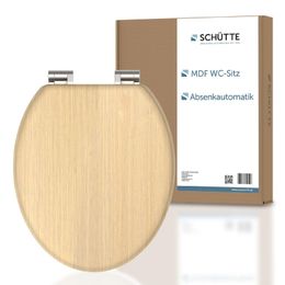 Sch&uuml;tte SCH&Uuml;TTE MDF WC-Sitz NATURAL WOOD, mit Absenkautomatik