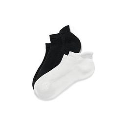 Tchibo 2 Paar Sport-Sneakersocken, schwarz/weiß