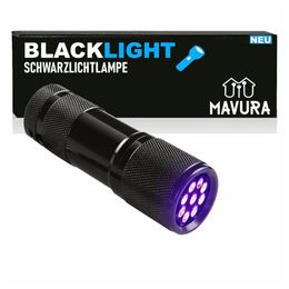 MAVURA Taschenlampe BLACKLIGHT Schwarzlicht LED UV Taschenlicht Schwarzlichttaschenlampe