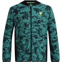 Under Armour Projekt Rock Trainingsjacke Herren in hydro teal-black-high-vis yellow