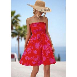 BlauWave Strandkleid Sommerkleid kleid mit trägerlosem Korsett (1-tlg) Sexy und schick