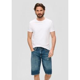 s.Oliver Stoffhose Jeans-Shorts / Regular Fit / Mid Rise / Slim Leg