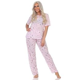 EloModa Pyjama Damen Pyjama zweiteiliger Schlafanzug Pyjama-Set