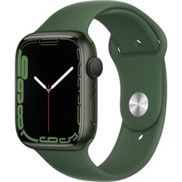 Apple Watch (Series 7) 2021 GPS + Cellular 45 mm - Aluminium Grün - Sportarmband Grün