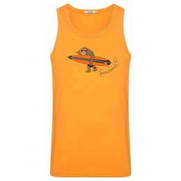 Greenbomb - Animal Sloth Surf Airy - Tanktops - Tank Top Gr S orange