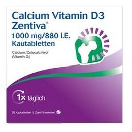 Calcium Vitamin D3 Zentiva 1000mg/880 I.E.
